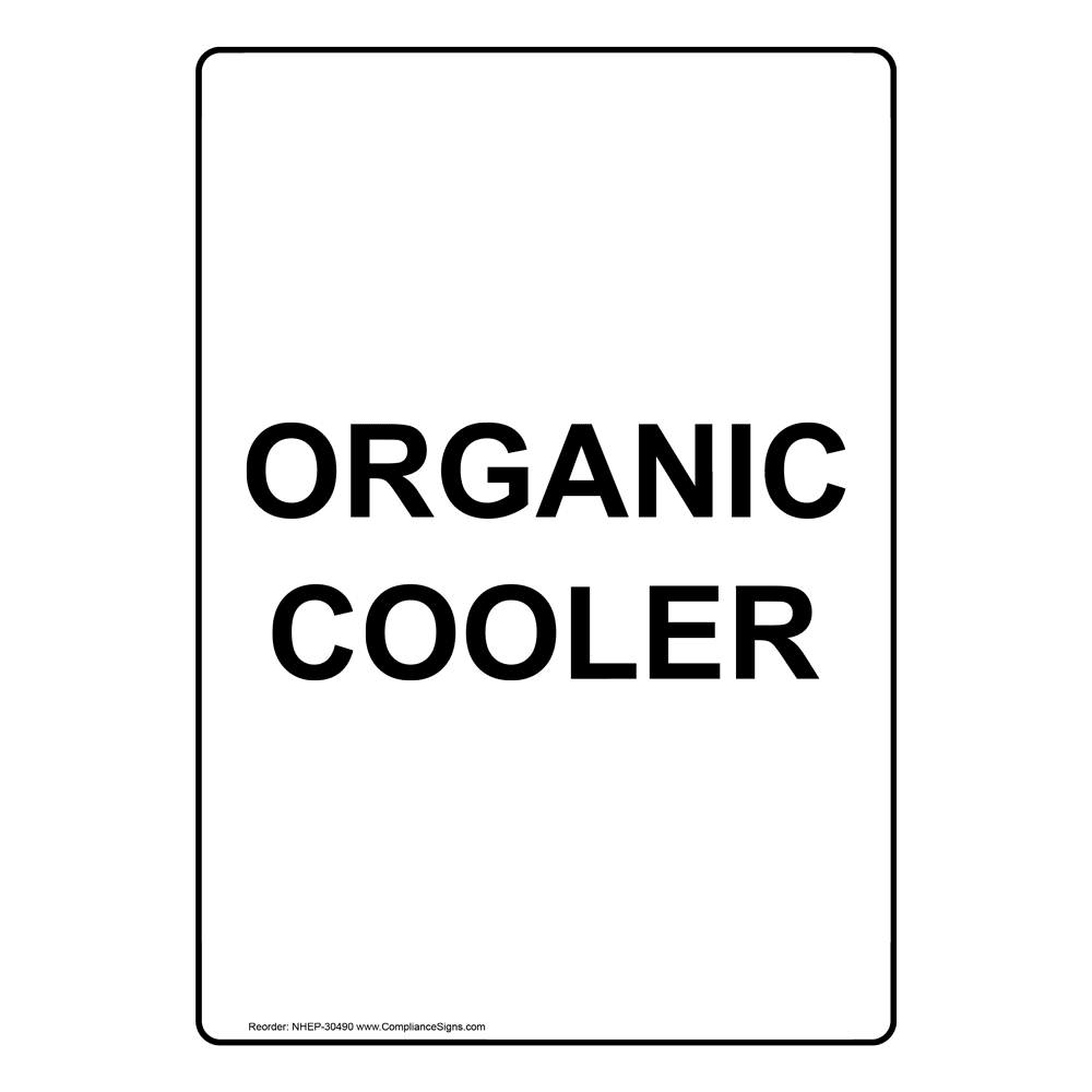 Portrait Organic Cooler Sign NHEP-30490