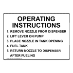 Fuel Tank Labels Safety Signs from ComplianceSigns.com