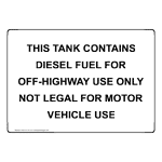 Fuel Tank Labels Safety Signs from ComplianceSigns.com