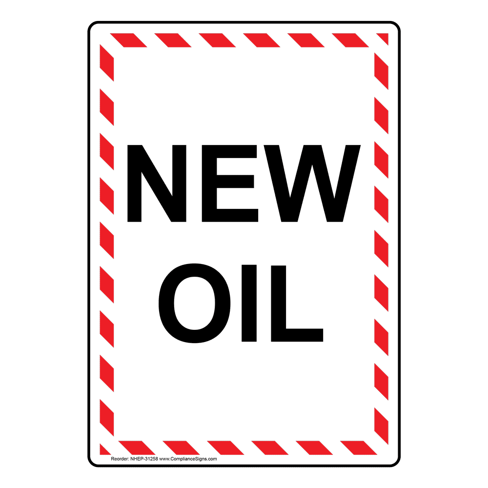 Portrait New Motor Oil Sign NHEP-31257