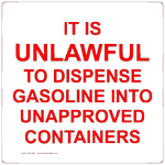 Chemical - Gasoline Signs and Labels