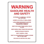 Fuel Tank Labels Safety Signs from ComplianceSigns.com