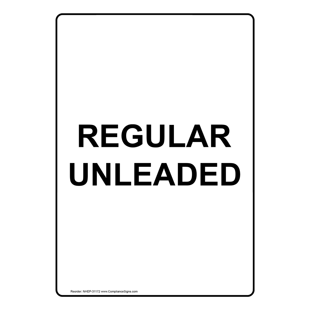 Regular Unleaded Sign NHE-31172