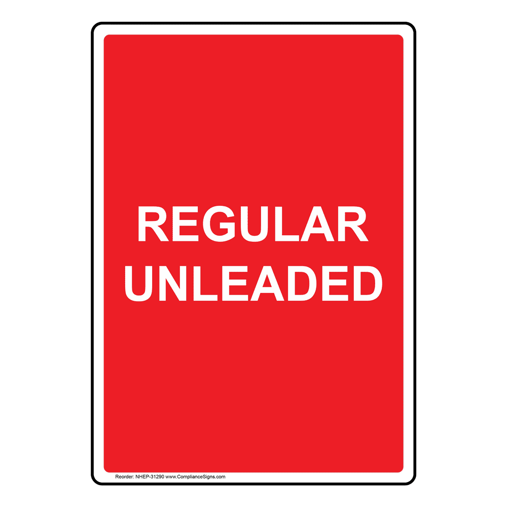 Regular Unleaded Sign NHE-31290