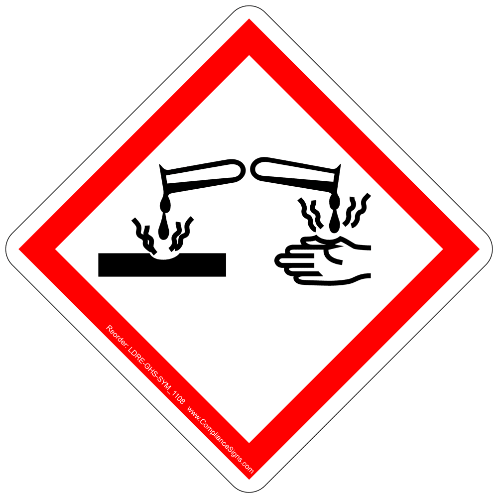 GHS Pictogram GHS Corrosion Roll Label LDRE GHS SYM 1108 ghs-pictogram-ghs-corrosion-roll-label-ldre-ghs-sym-1108