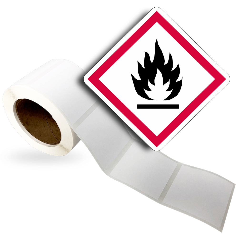 GHS Pictogram GHS Flame Roll Label LDRE-GHS-SYM_1105