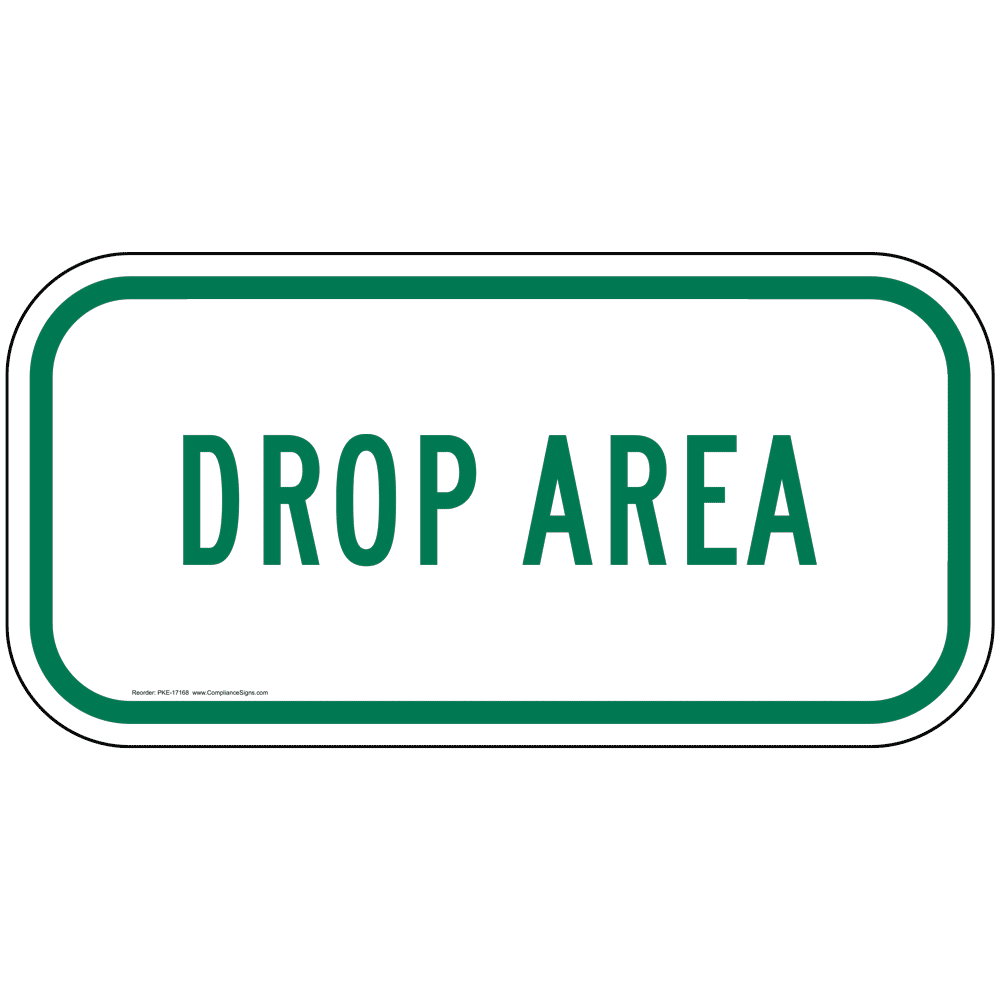 Drop Area Sign PKE-17168 Recreation
