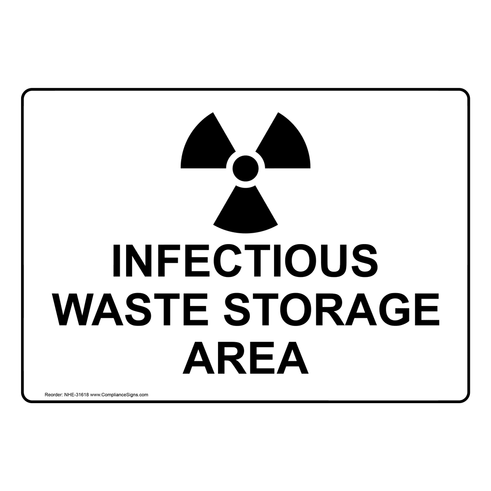 Infectious Waste Logo Infectious Waste Area Stickers| Infectious Waste