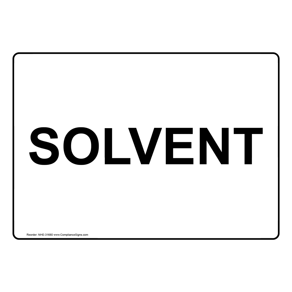 Solvent Sign NHE-31680