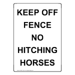 Parks/Recreation - Horseback Riding Signs and Labels