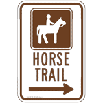 Parks/Recreation - Horseback Riding Signs and Labels