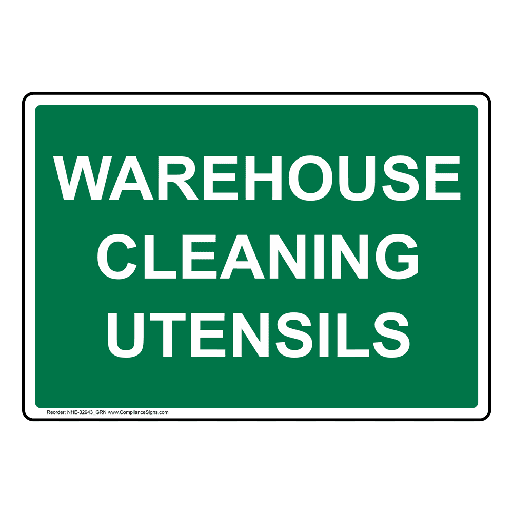 Clean Container Storage Area Sign NHE-27614