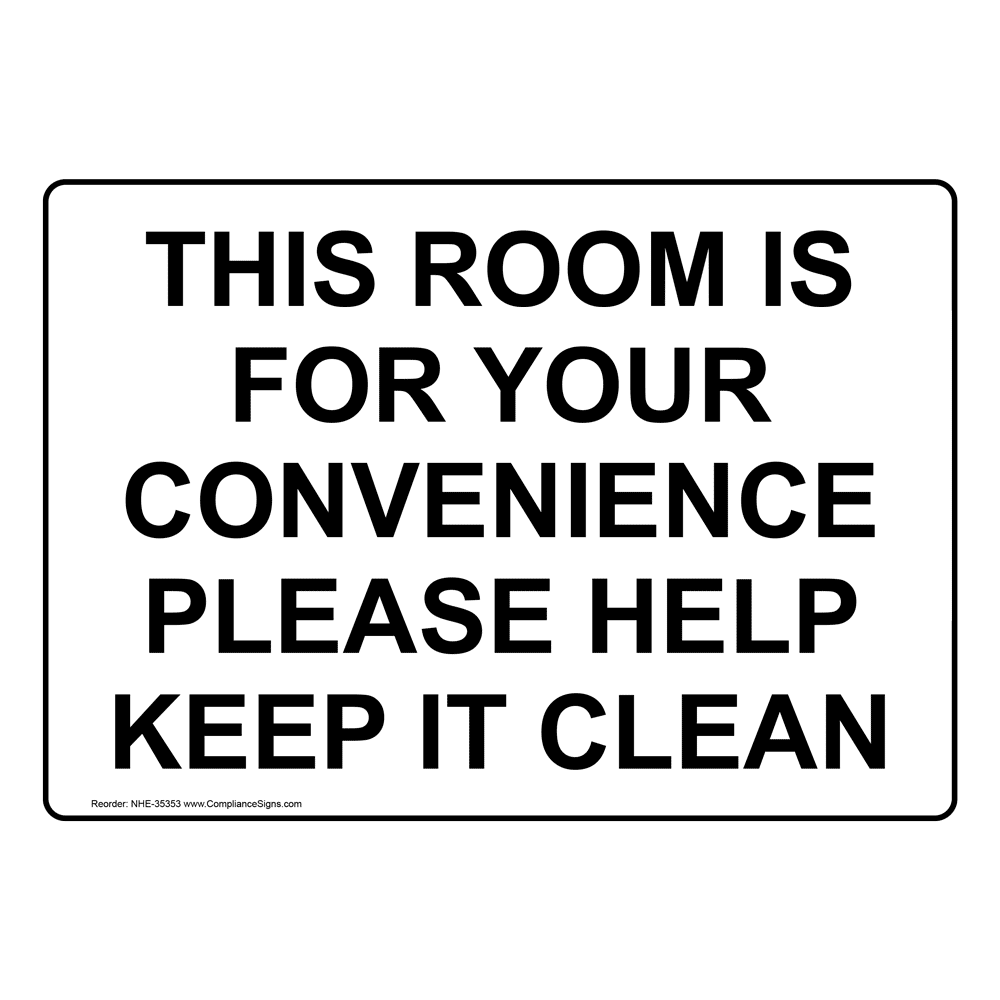 Clean Your Room Sign