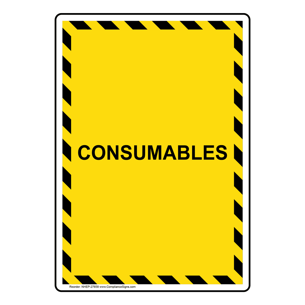 Consumables Sign NHE-27658