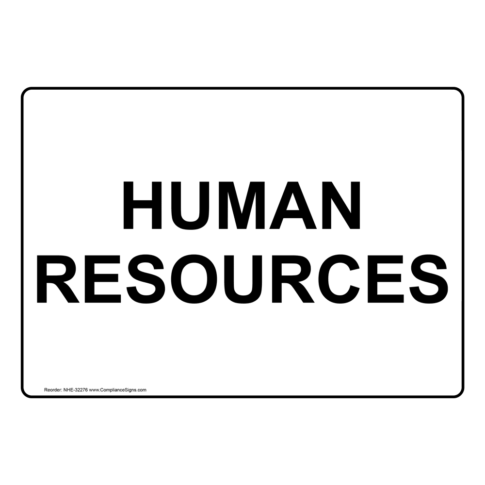 Human Resources Sign