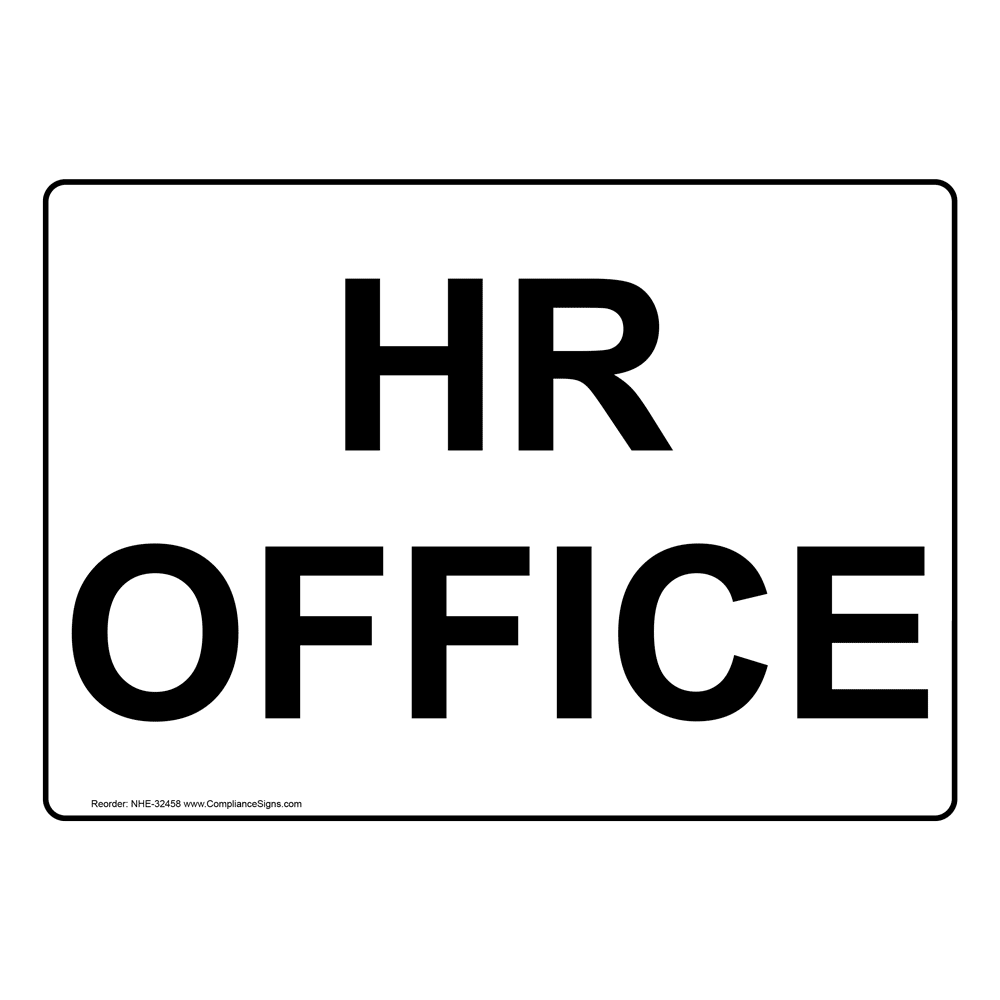 HR Office Sign NHE-32458