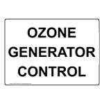 Ozone Safety Signs from ComplianceSigns.com