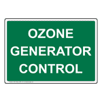 Ozone Safety Signs from ComplianceSigns.com