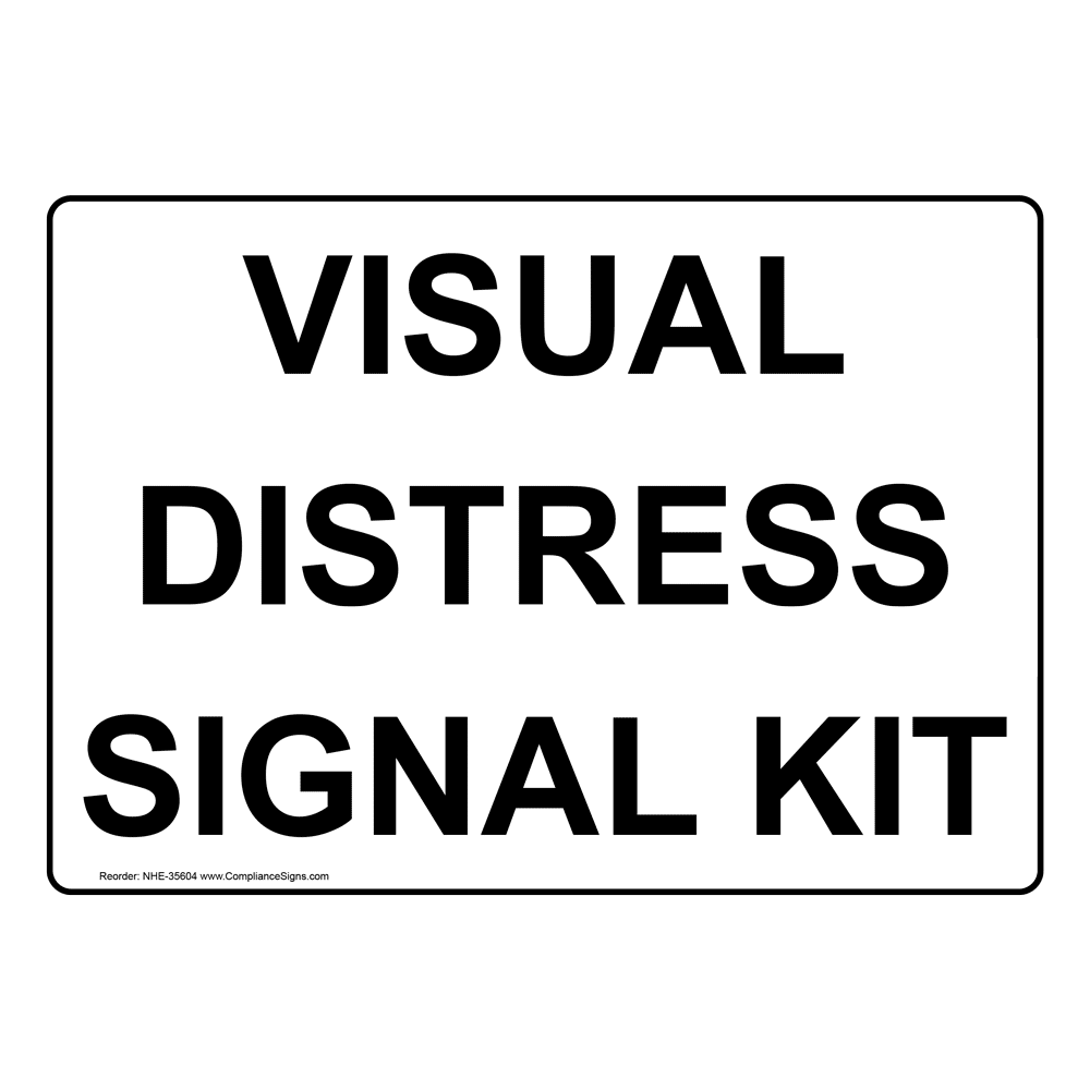 Visual Distress Signal Kit Sign NHE 35604