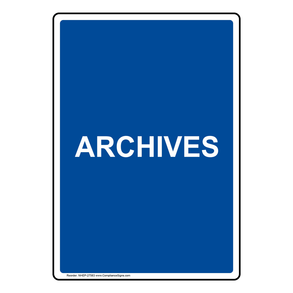 Archives Sign NHE-27583