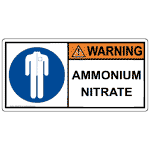 Chemical - Ammonium Nitrate SDS Signs and Labels