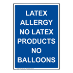 Medical - Latex Allergy Signs and Labels