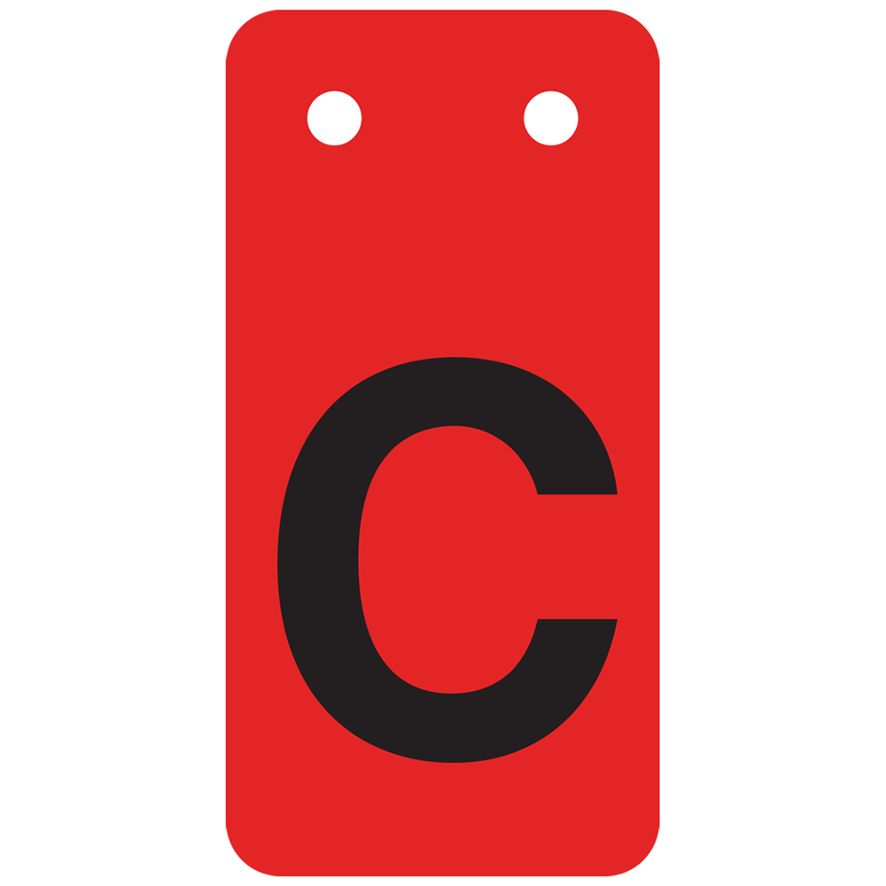 Phase Wire Tag C Red