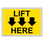 Industrial Notices - Hydraulic Lifts / Jacks Signs and Labels