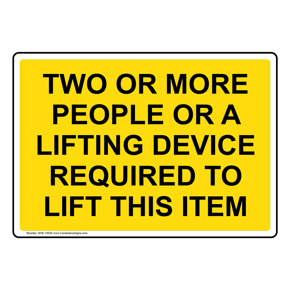 Lift With Down Arrows Sign NHE-14585 Industrial Notices