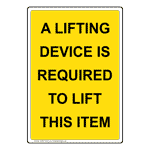 Industrial Notices - Hydraulic Lifts / Jacks Signs and Labels