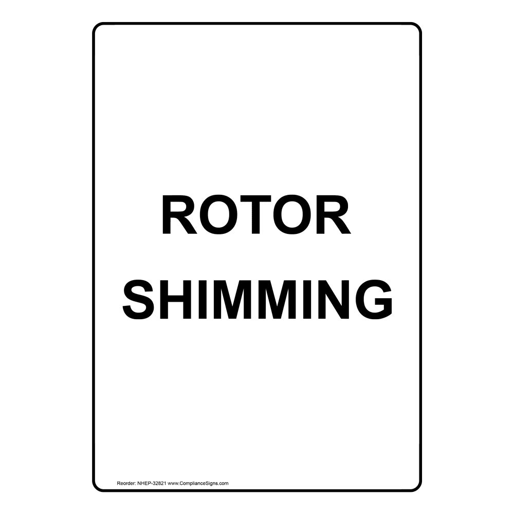 Portrait Spotter Required When Operating Sign With Symbol NHEP-32830