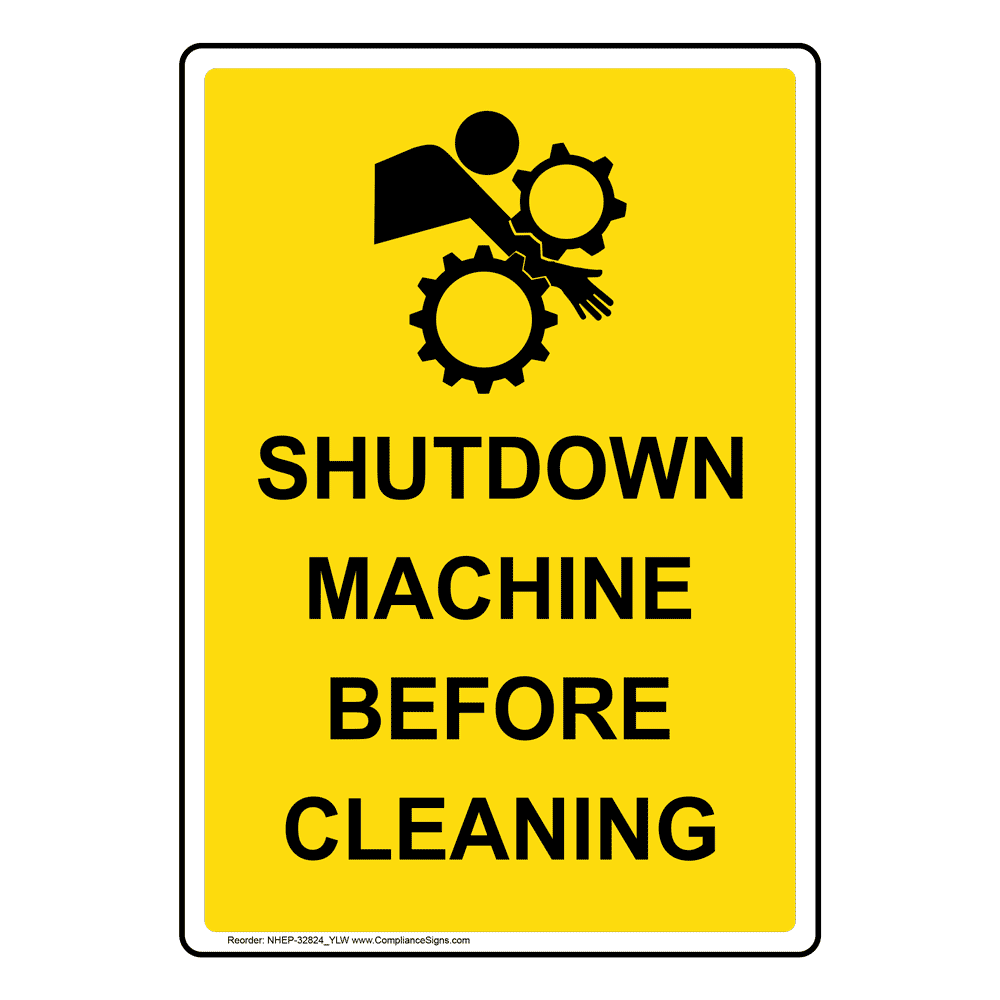 Portrait Spotter Required When Operating Sign With Symbol NHEP-32830