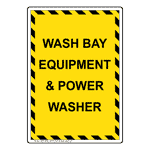 Wash Bay Safety Signs from ComplianceSigns.com