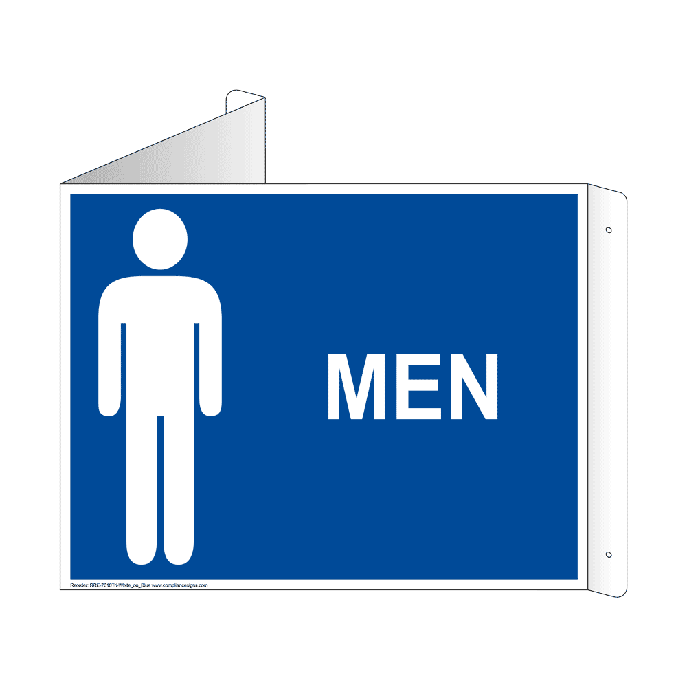 Men White on Blue Sign RRE-7010Tri-WHTonBLU Mens / Boys