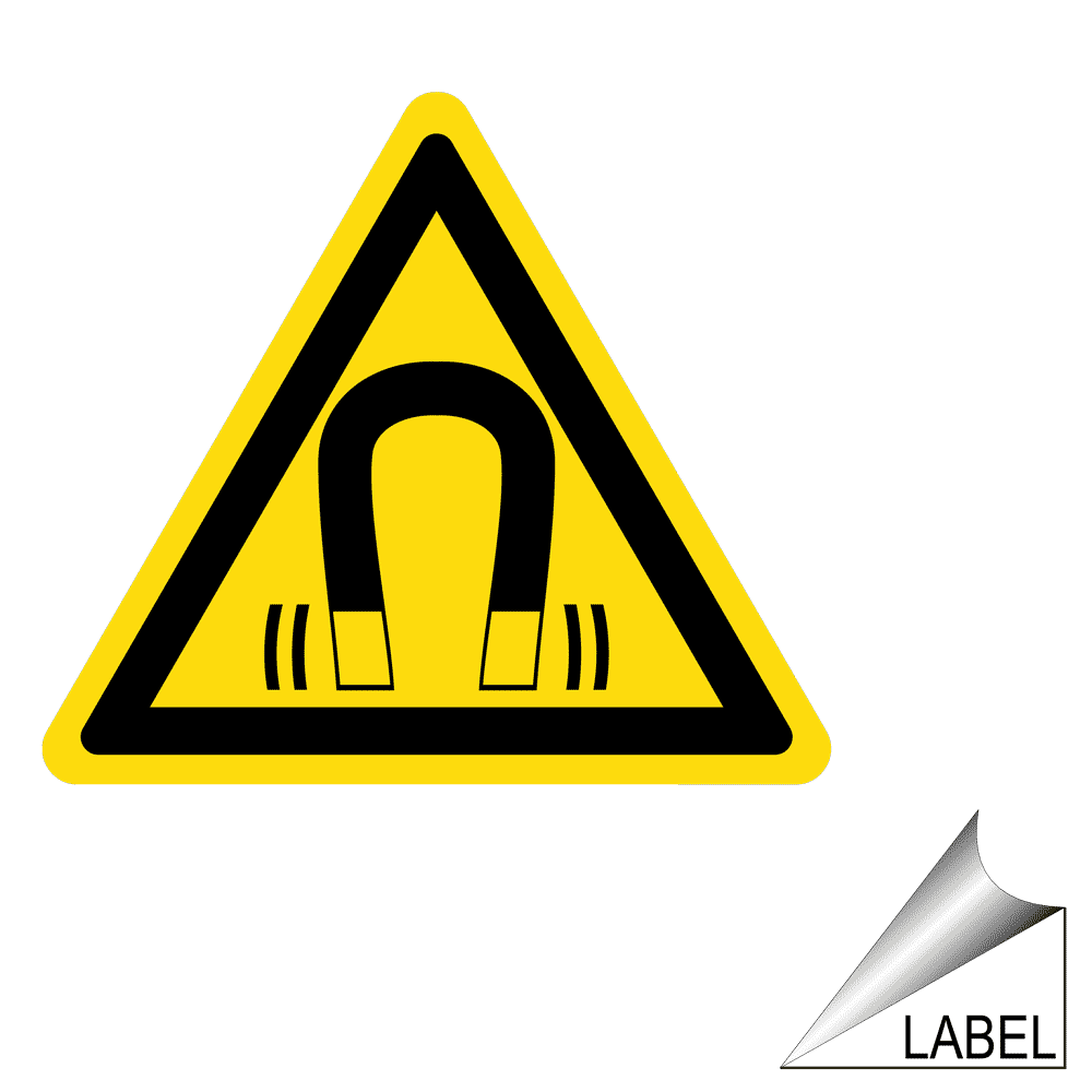 Strong Magnetic Field Symbol Label LABEL-TRIANGLE-10-b
