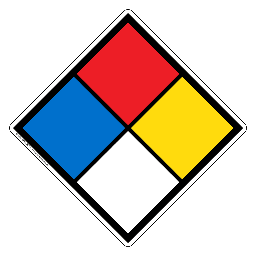 Blank NFPA Diamond Labels Signs Magnets NFPA 704 Blank NFPA Diamond Labels Signs Magnets NFPA 704