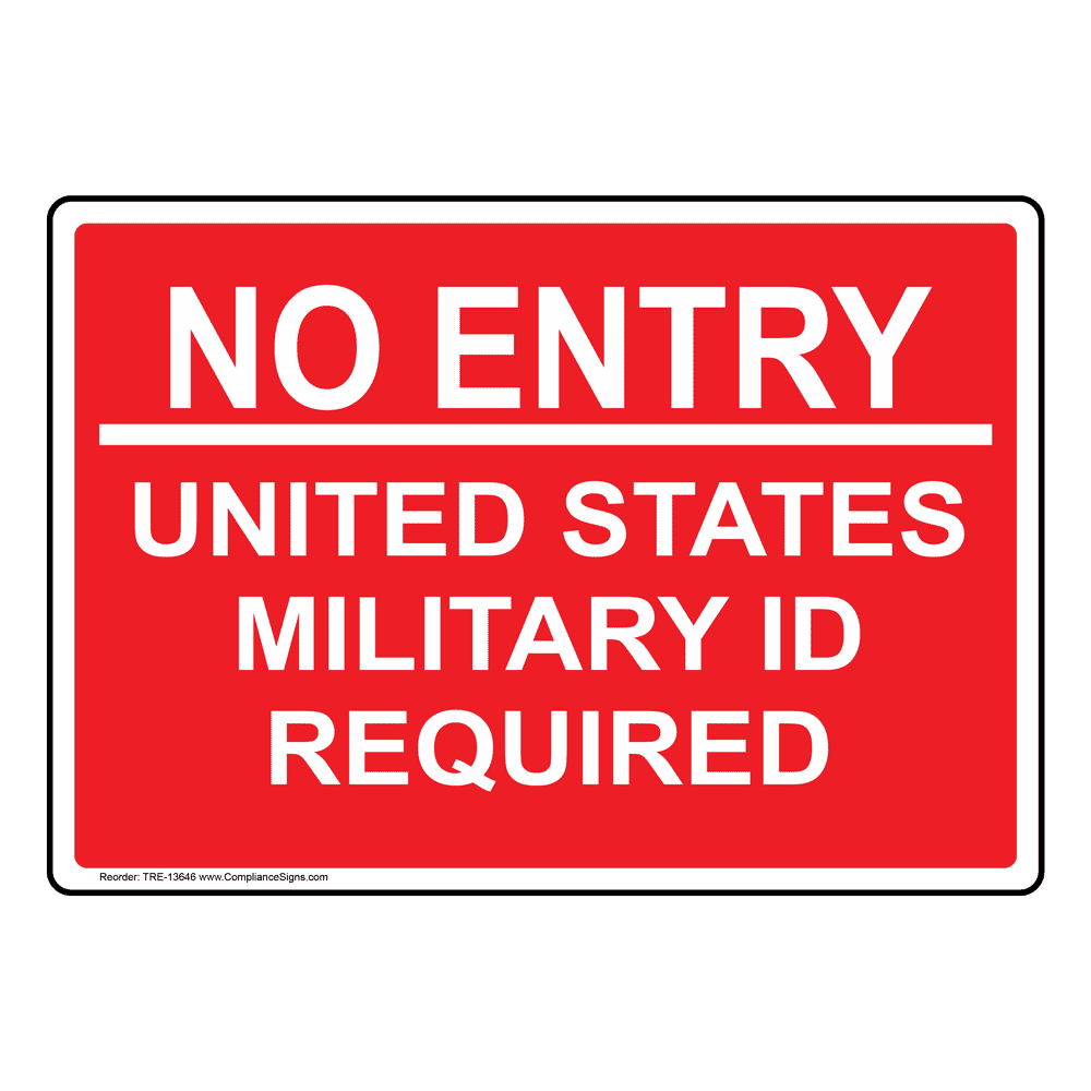 No Id No Entry Logo