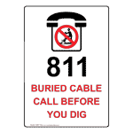 Pipeline/Utility - Call Before Digging Signs and Labels