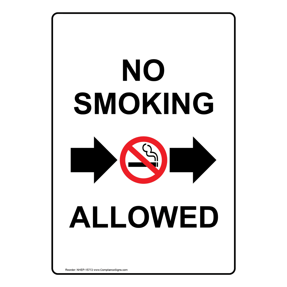 No Smoking Allowed Sign NHE-15772 No Smoking