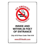 No Smoking - Standard Signs and Labels