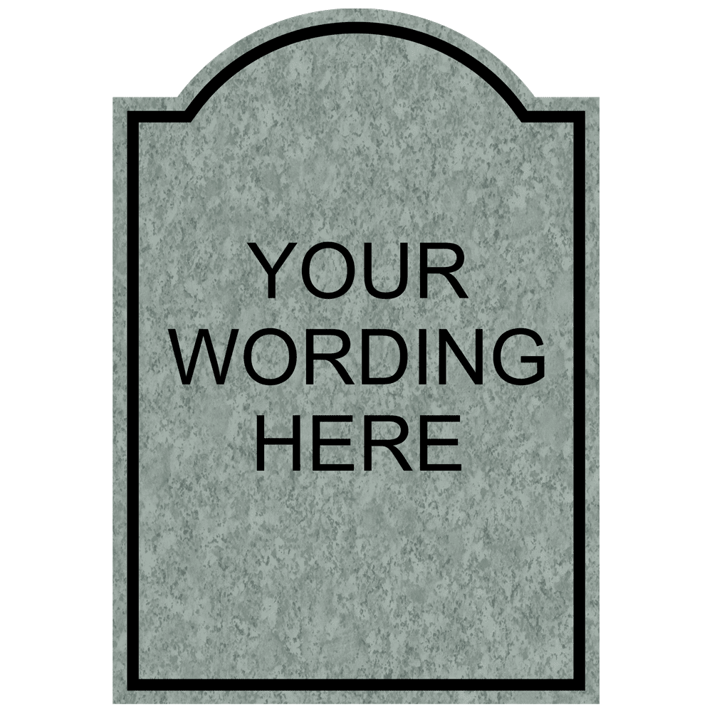 Custom Engraved Sign EGRE-CUSTOM-M2_Black_on_PlatinumMarble