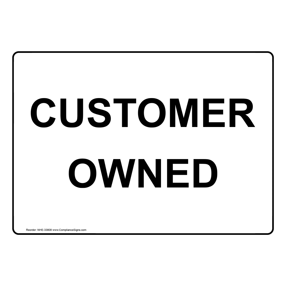 Customer Owned Sign NHE-33808