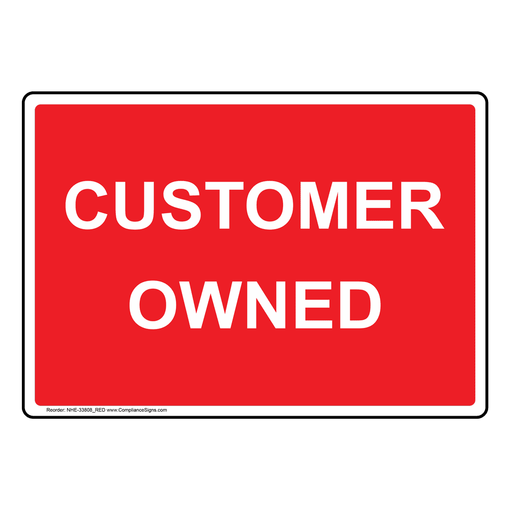 Customer Owned Sign NHE-33808_RED