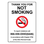 No Smoking - Ohio No Smoking Signs and Labels
