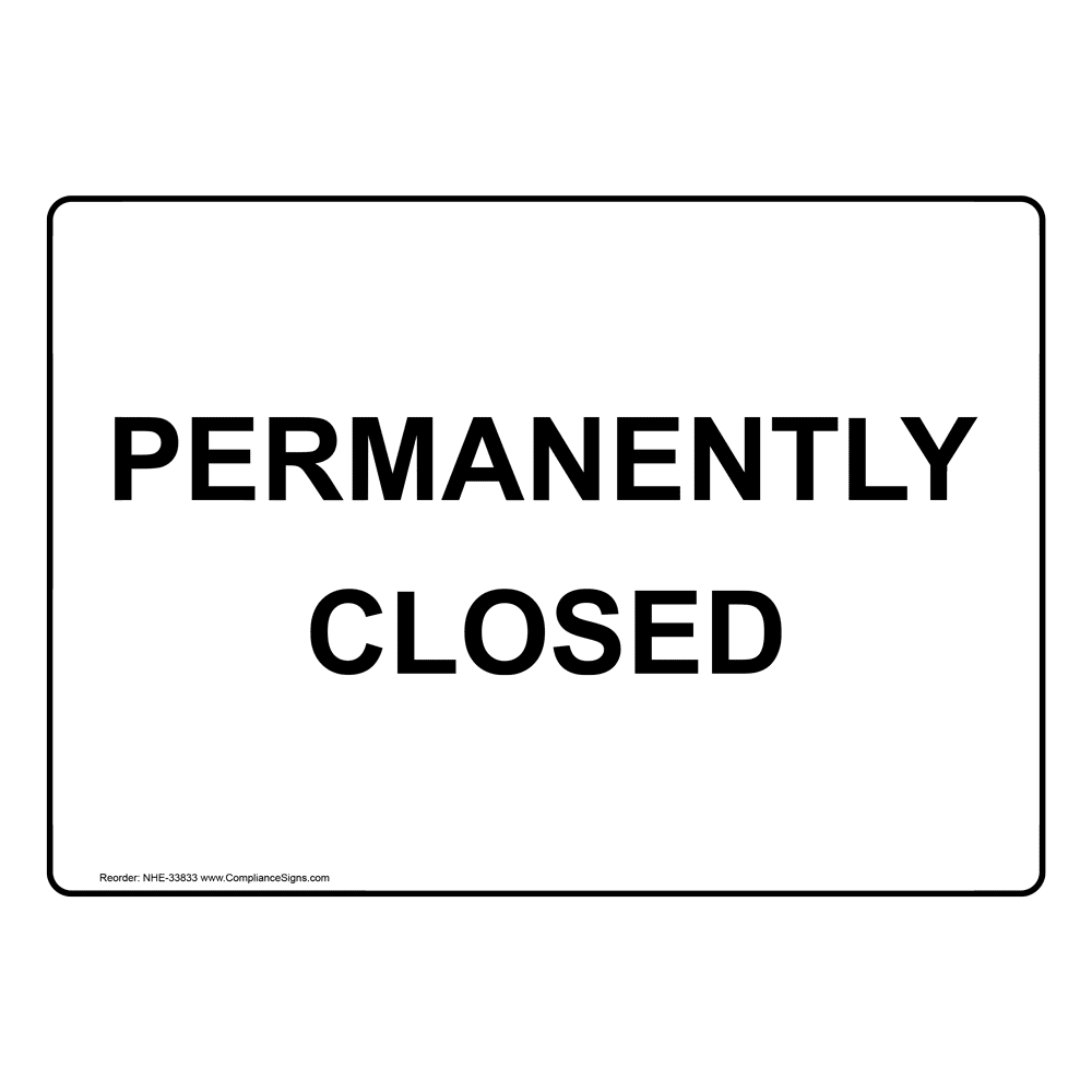 Closed Sign