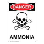 Chemical - Ammonia SDS Signs and Labels