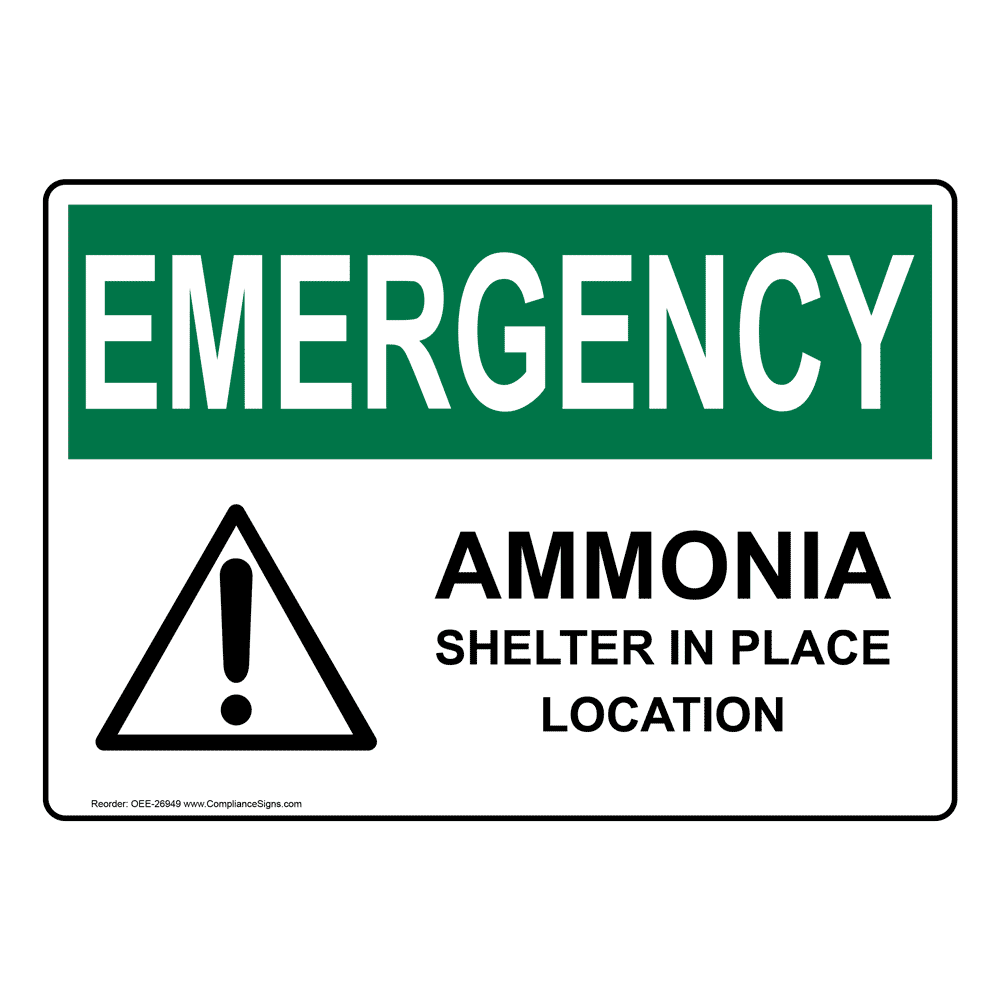 Caution Ammonia Sign