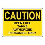 Fuel Tank Labels Safety Signs from ComplianceSigns.com