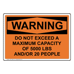 Industrial Notices - Maximum Load Capacity Signs and Labels