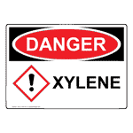 Chemical - Xylene SDS Signs and Labels